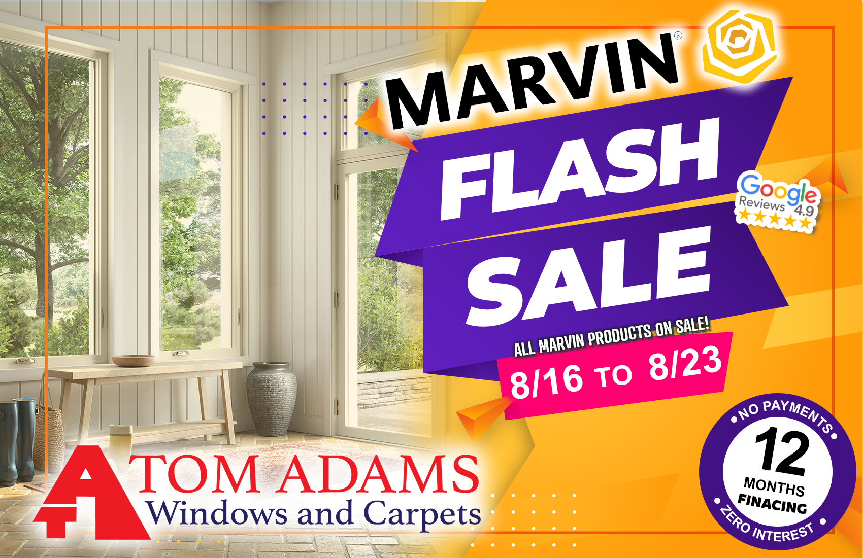 Discount Doors, Windows, Carpets, & More | Tom Adams